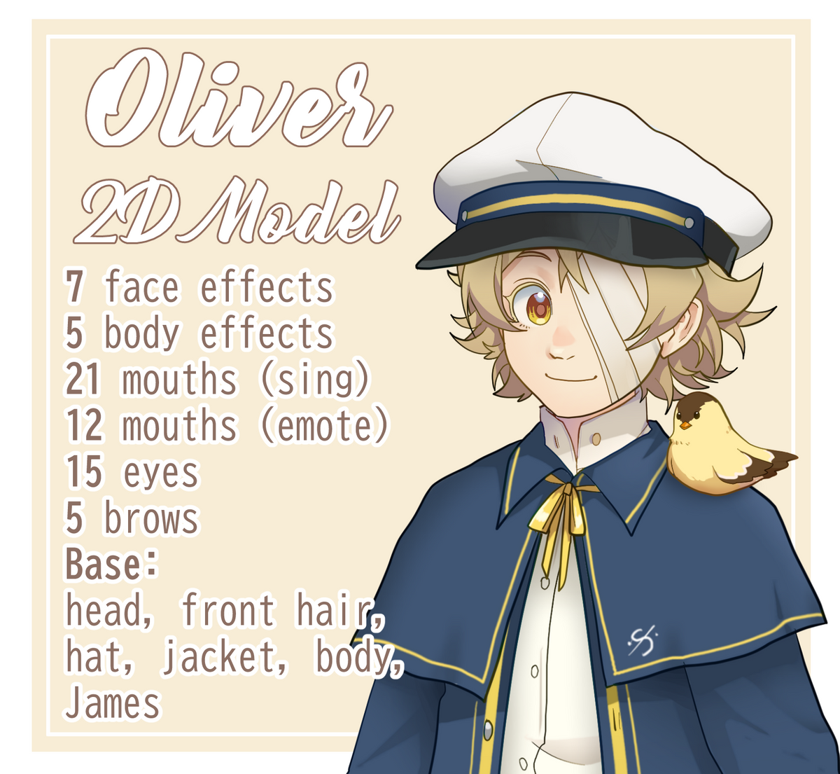 Oliver 2D Model – VocaTone Store